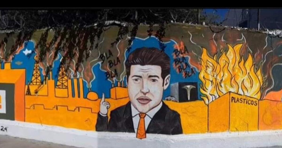 Borran mural que criticaba a Samuel