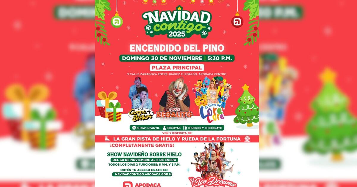 Apodaca da la bienvenida a la temporada navideña con el tradicional ...